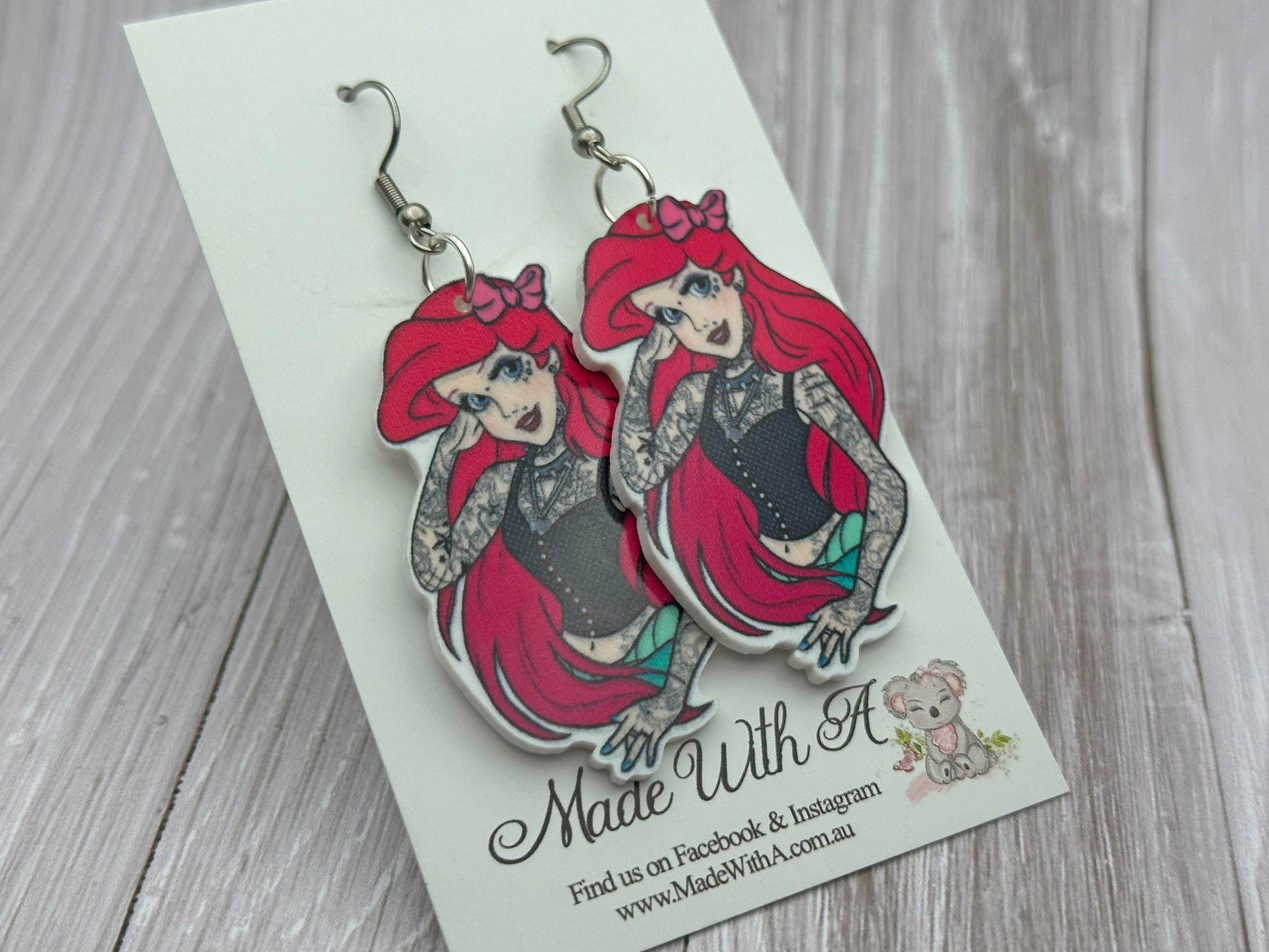 Cartoon Statement Dangles | Made With A